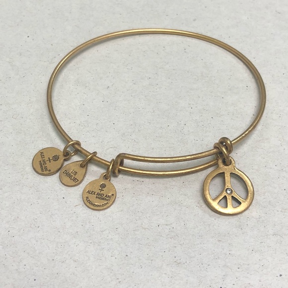 Alex and Ani | Jewelry | Alex And Ani Peace Bangle | Poshmark